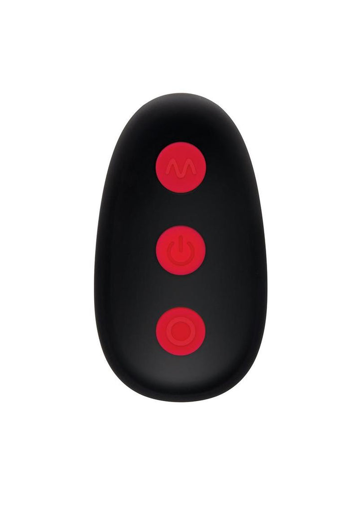 Bullseye Remote Control Vibrating Textured Silicone Dual Stamina Ring ...